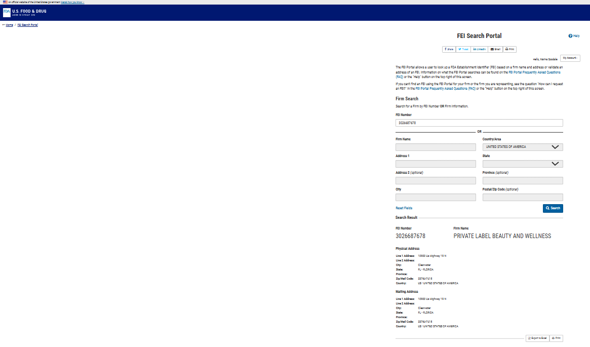 FDA Regulation Documents – BeautyBoss